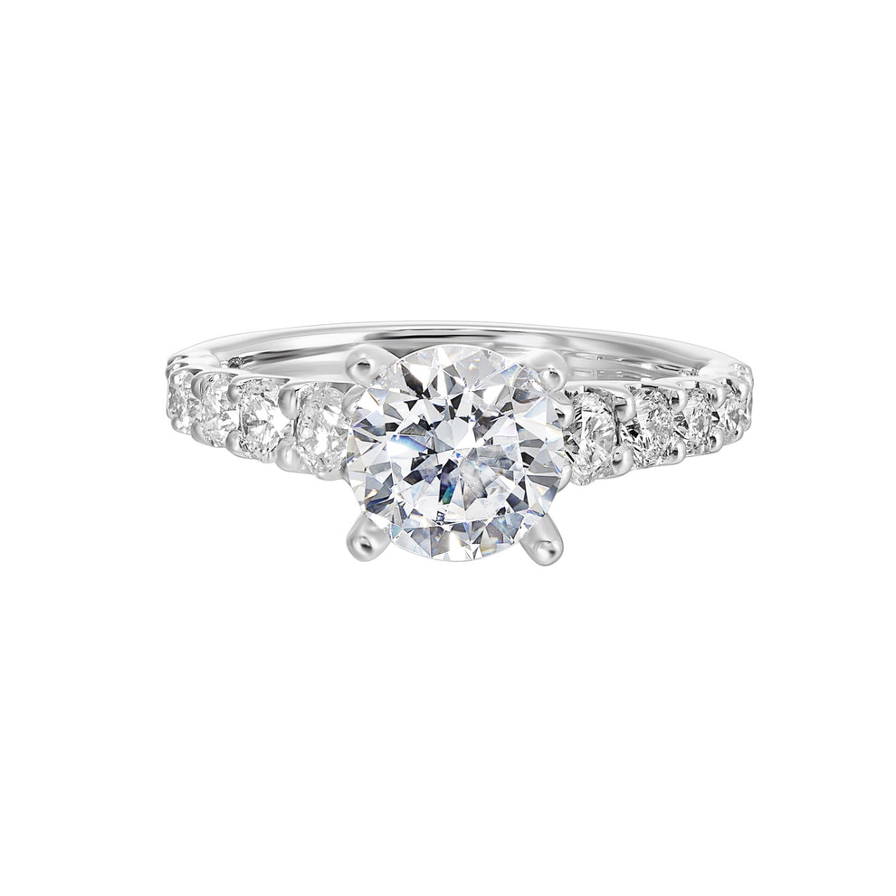 White 14K Gold 0.92ct Diamond Engagement Ring | Gold & Gems – Gold and ...