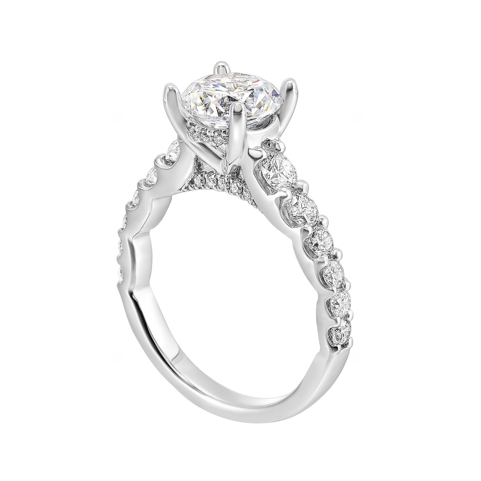 White 14K Gold 0.92ct Diamond Engagement Ring | Gold & Gems – Gold and ...