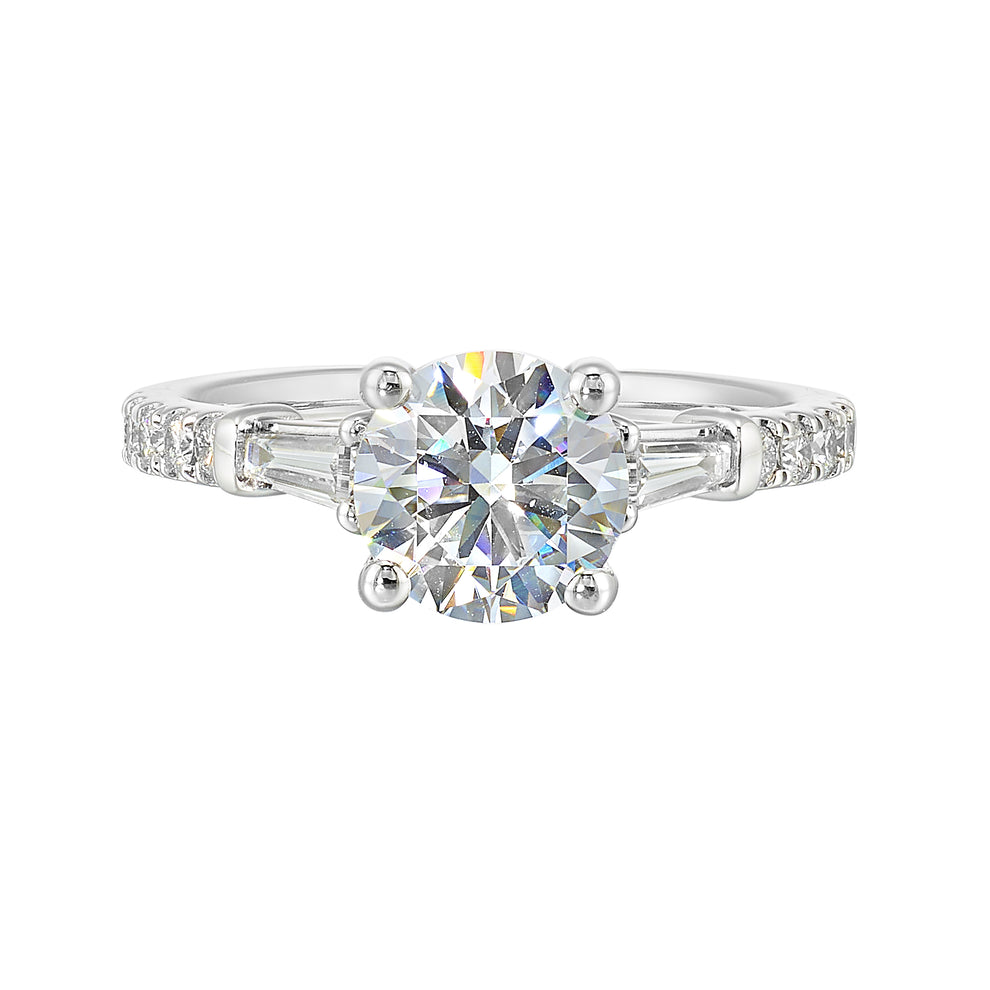 White 14K Gold 0.38ct Diamond Engagement Ring | Gold & Gems – Gold and ...