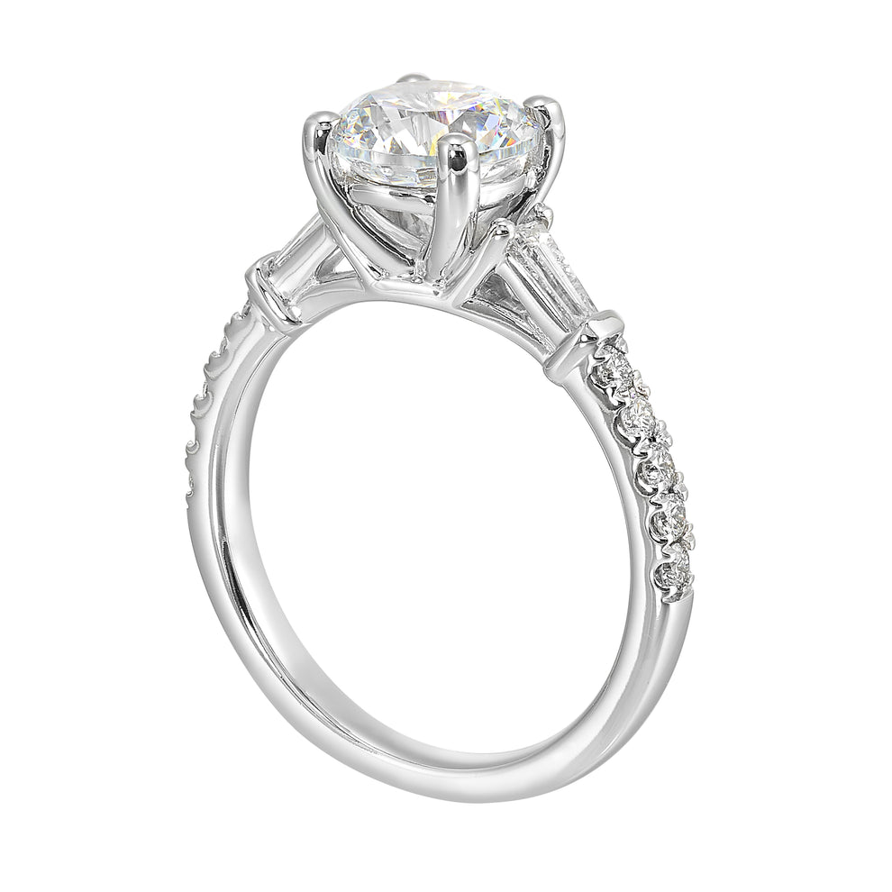 White 14K Gold 0.38ct Diamond Engagement Ring | Gold & Gems – Gold and ...